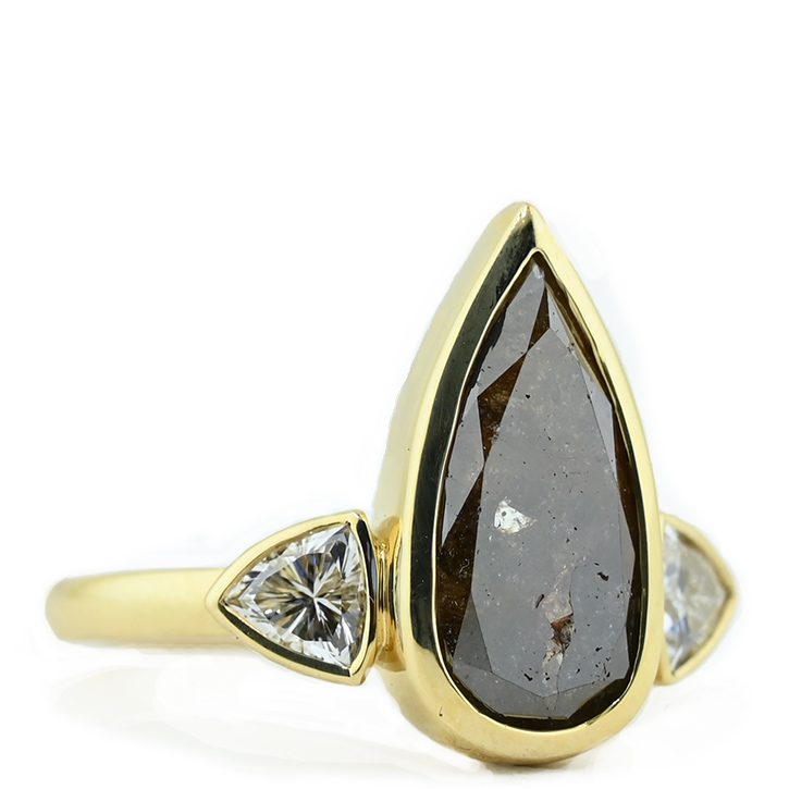 Brown Rustic Diamond Ring by Love Lore | Abby Sparks Jewelry
